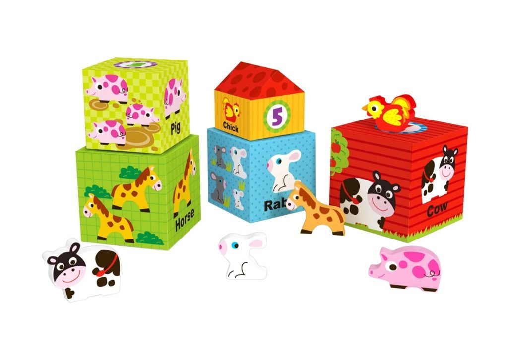 Cubos apilables granja – Babuu Little Things