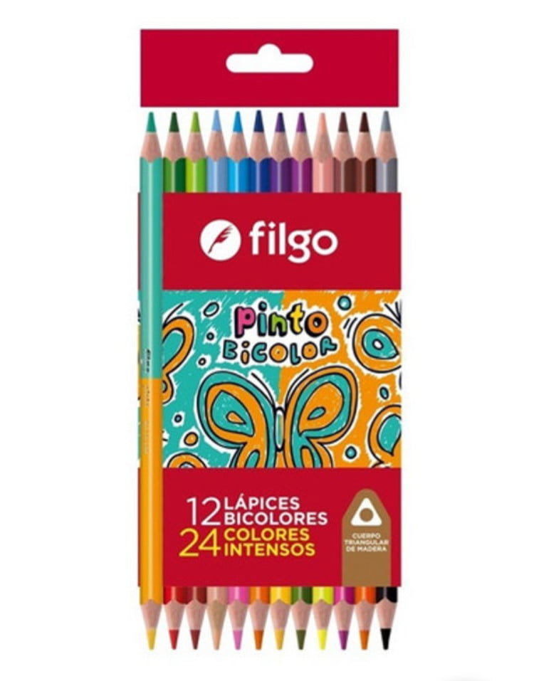 Lápices de colores doble punta 24 colores – Babuu Little Things